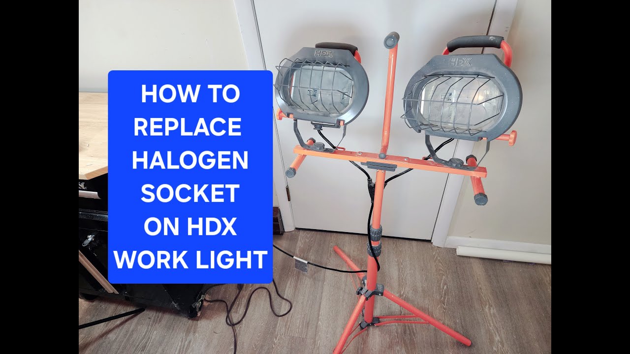 HDX Work Light Halogen Socket Replacement Model H1200DPT