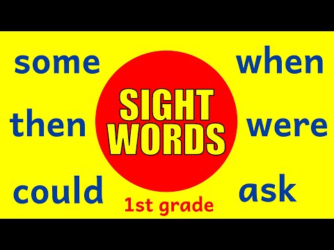SIGHT WORDS FOR FIRST GRADE - Learn to Read with Dolch High Frequency Common Words (1st Grade)