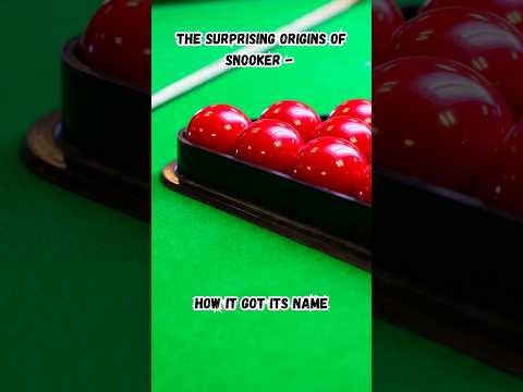 The Surprising Origins of Snooker - How It Got Its Name