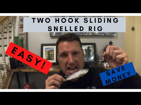 Sliding Two Hook Live Bait Rig Tutorial For Halibut, Striped Bass, and ...