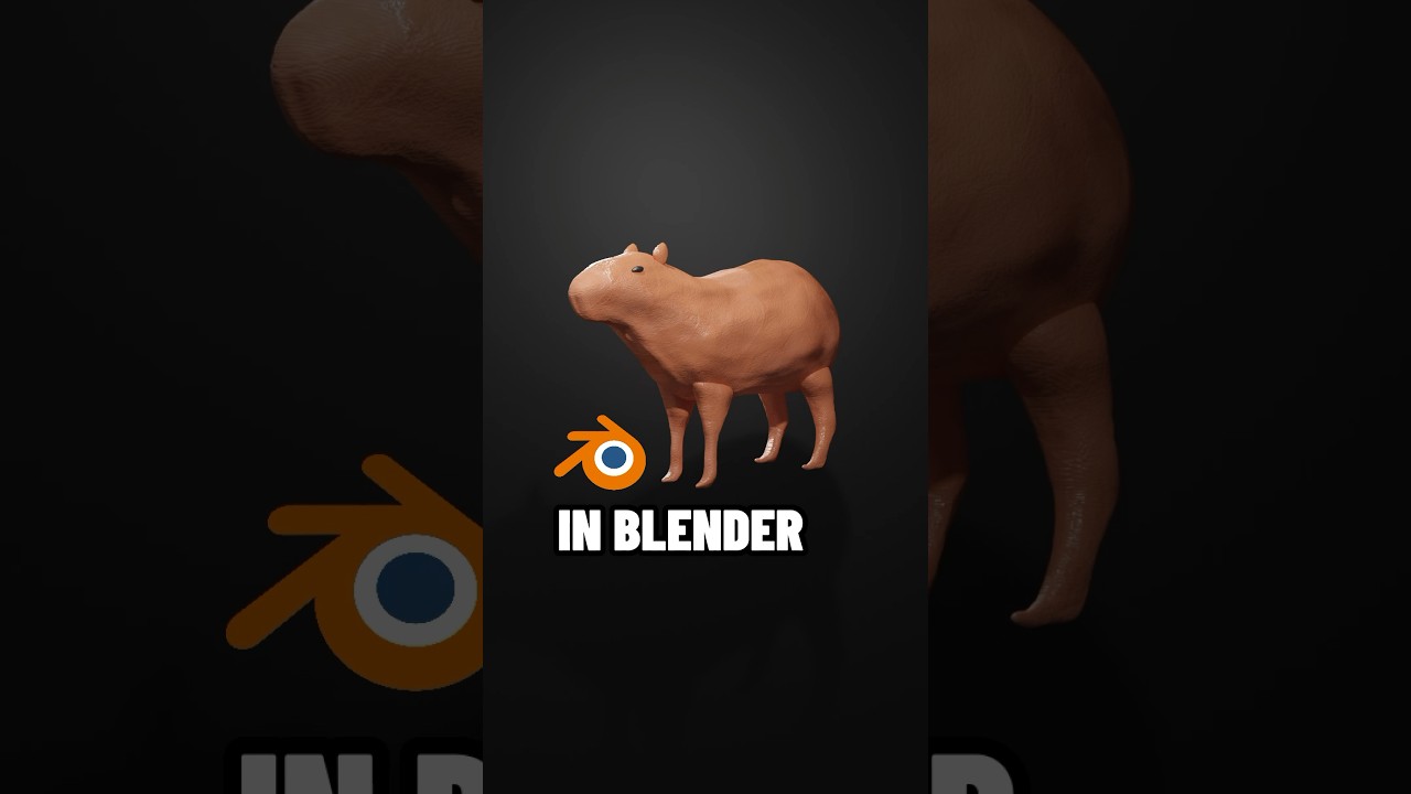 Easy Clay material in blender 🎨 #blender3d #3d