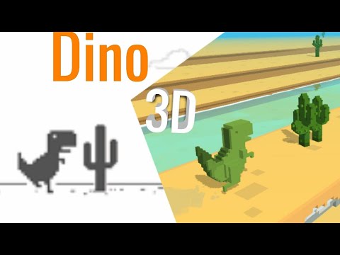 Chrome Dinosaur in 3D game on Android