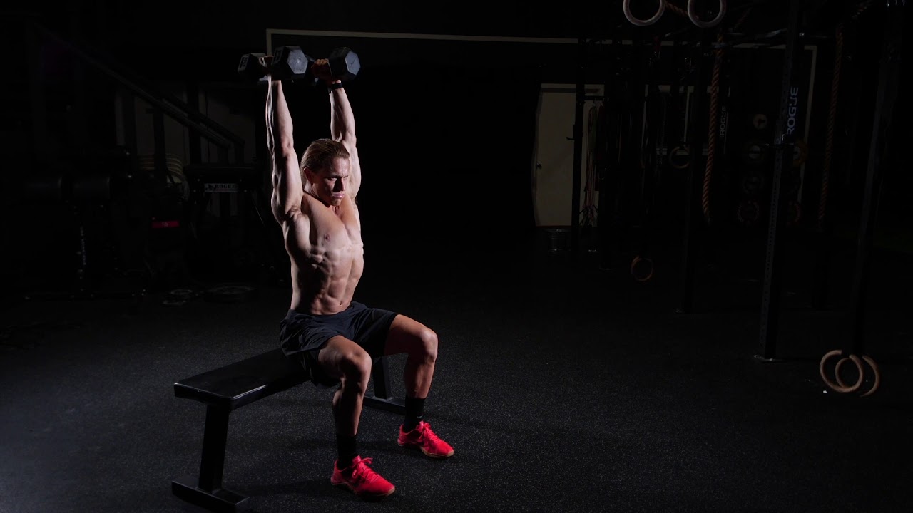 Dual Seated Dumbbell Strict Press