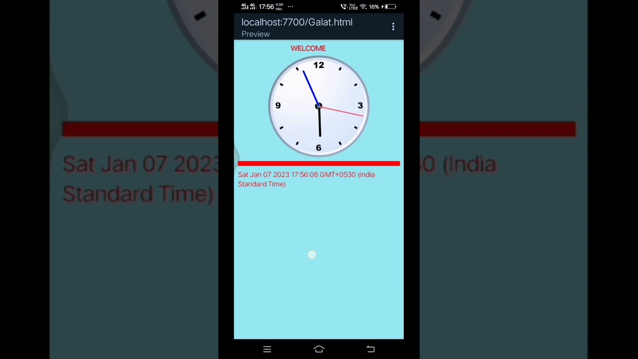 how to create clock in #html #css #code #javascript