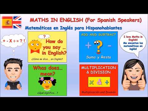 Maths in English for Spanish Speakers / Matemáticas en inglés para Hispanohablantes