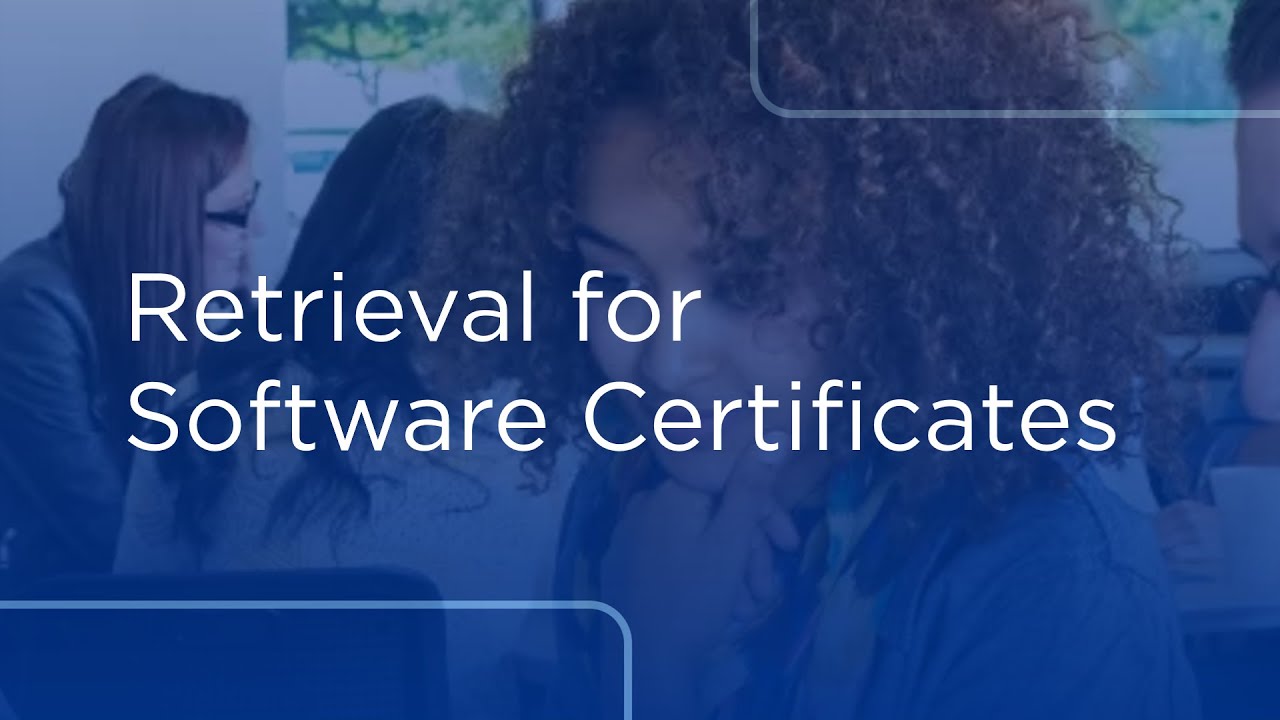 How to Retrieve Software certificate