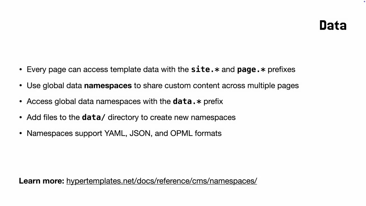 Introducing HyperTemplates