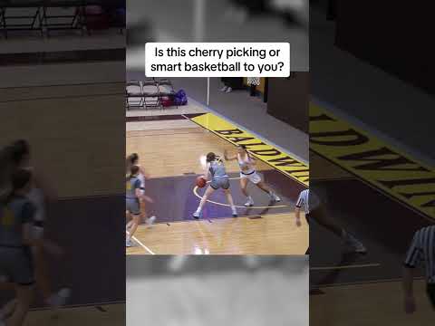 IS THIS CHERRY PICKING OR SMART BASKETBALL? #highschoolbasketball #basketballhighlights