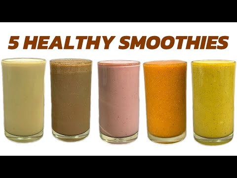 5 Healthy Smoothies Recipes | Easy To Make | Breakfast Smoothies Recipe | Smoothies Recipe