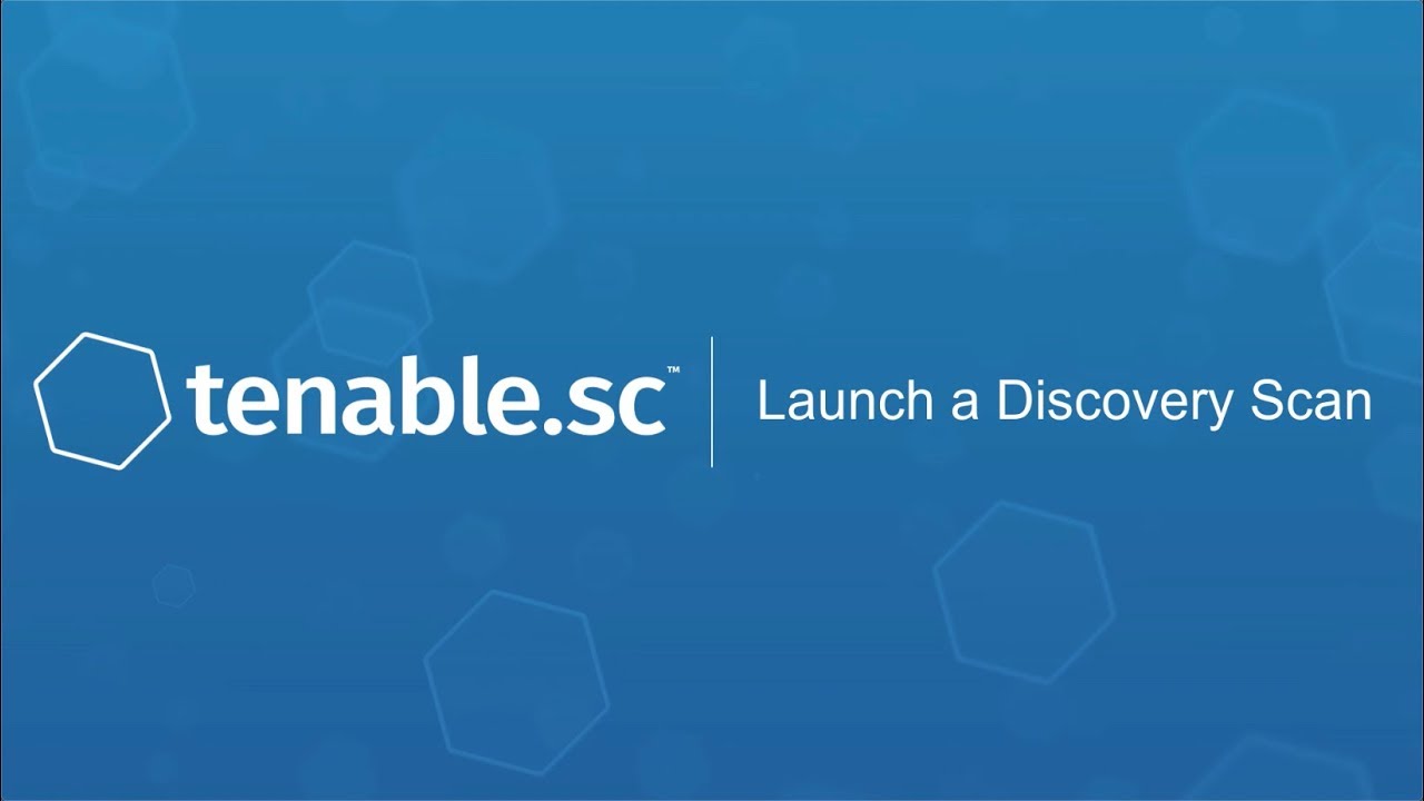 Launch a Discovery Scan in Tenable.sc
