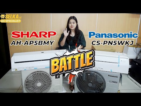 BATTLE AC - AC STANDARD PLASMA 1/2 PK PANASONIC CS-PN5WKJ VS SHARP AH-AP5BMY