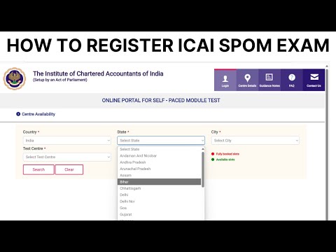 How To Register ICAI SPOM Exam | ICAI SPOM Exam Registration Process | ICAI SPOM Test Registration