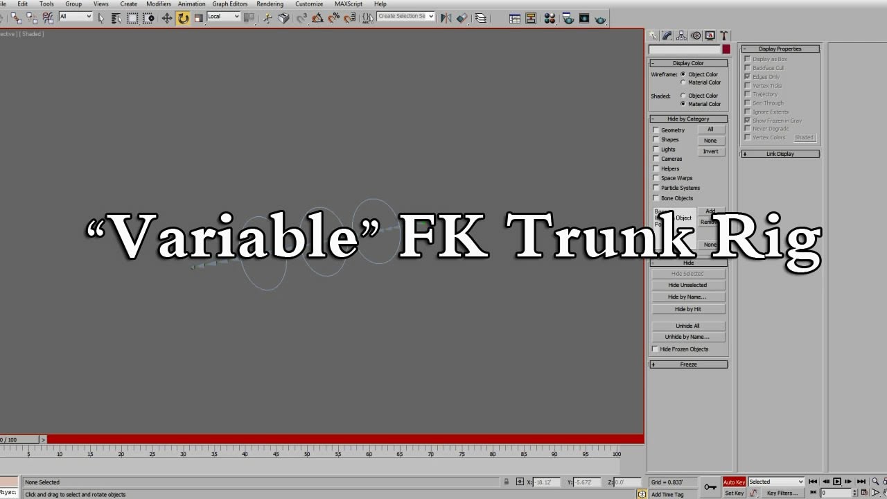 3DS Max Variable FK Rig Demo