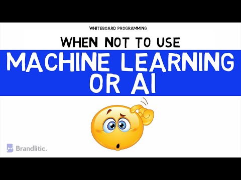 When NOT to use Machine Learning (ML) or Artificial Intelligence (AI)