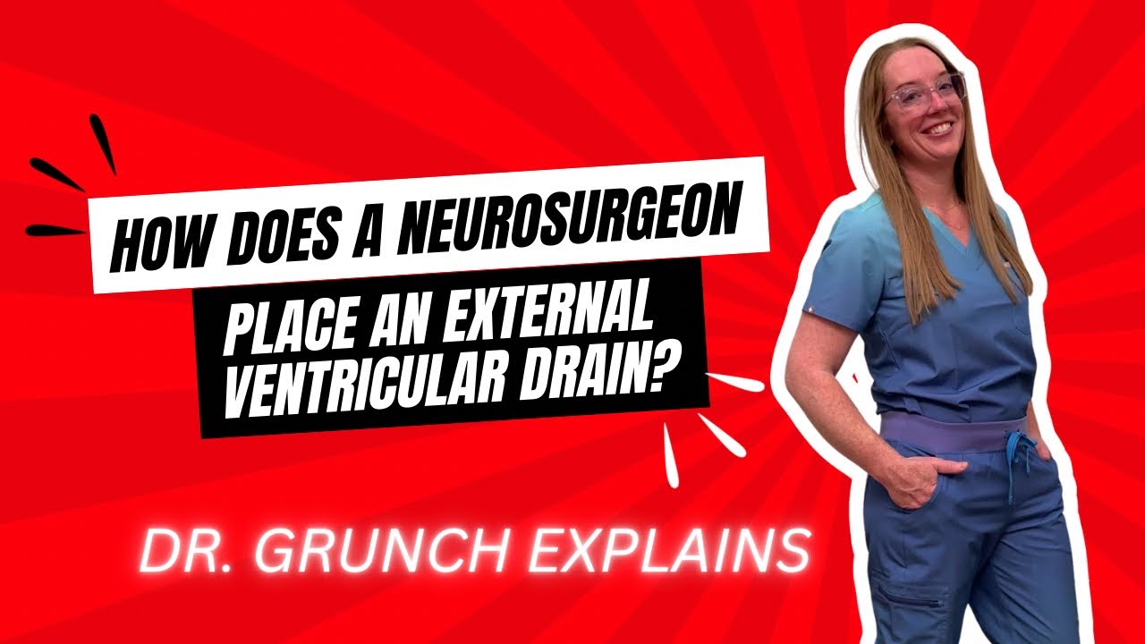 How does a neurosurgeon place an external ventricular drain? #neurosurgery #brainsurgery