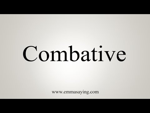 How To Say Combative