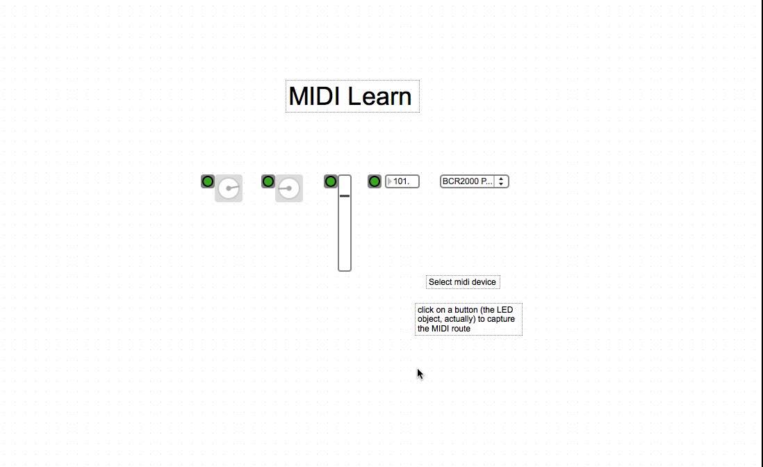 MaxMSP MIDI Learn