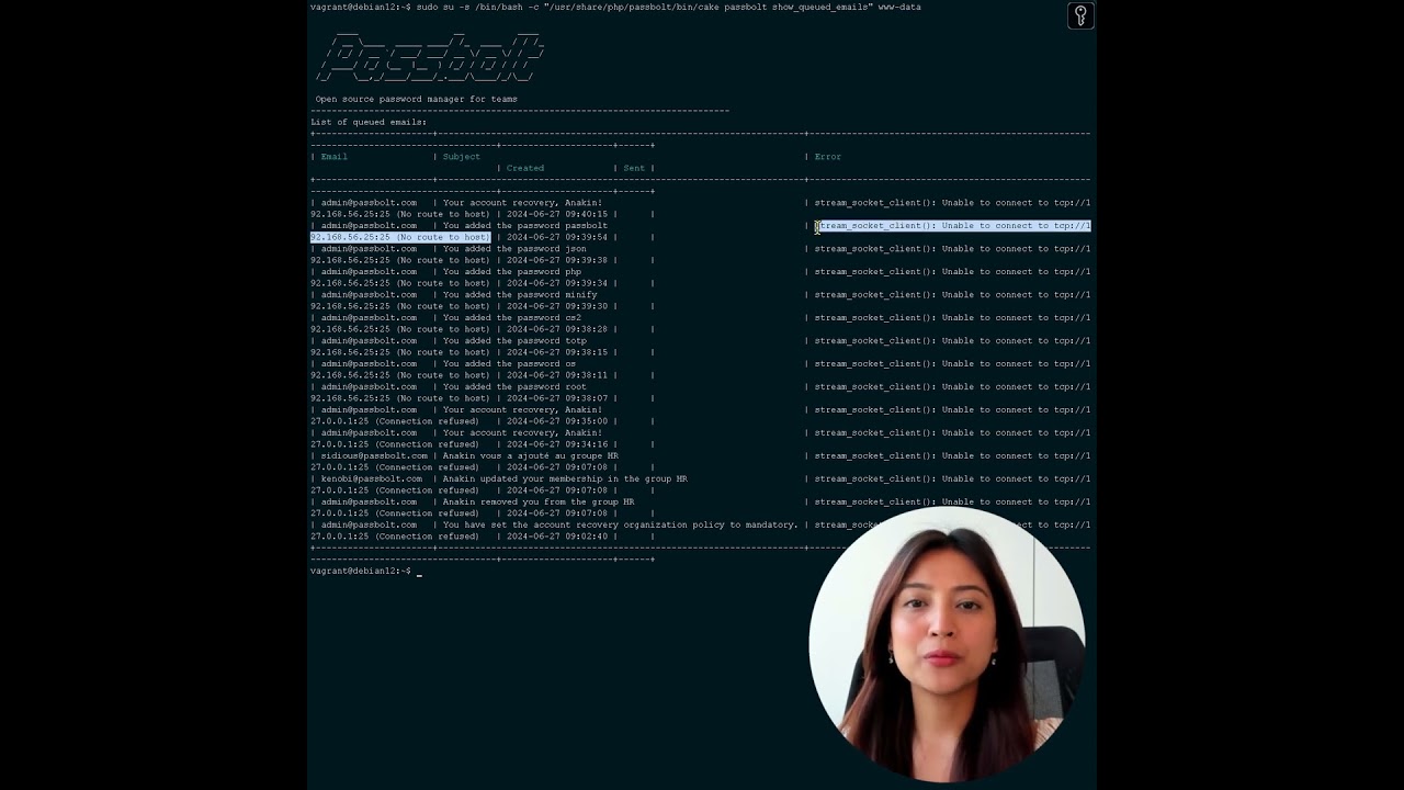 Did You Know? You can debug your SMTP Integration via CLI with Passbolt
