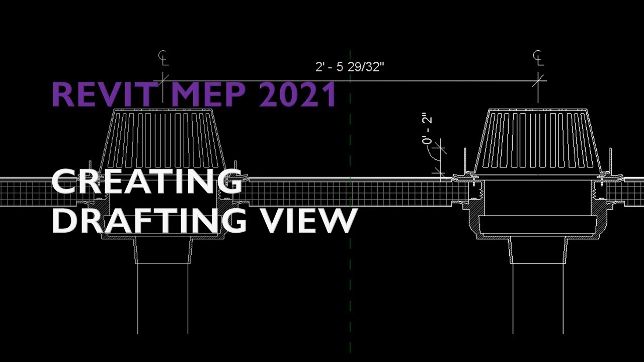 REVIT MEP 2021 - STEP BY STEP TUTORIAL 24 - HOW TO CREATE A DRAFTING VIEW