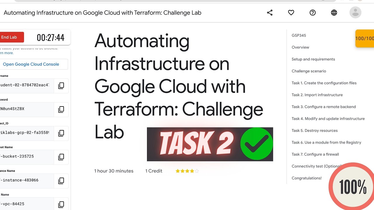 [TASK 2] Automating Infrastructure on Google Cloud with Terraform: Challenge Lab #GSP345
