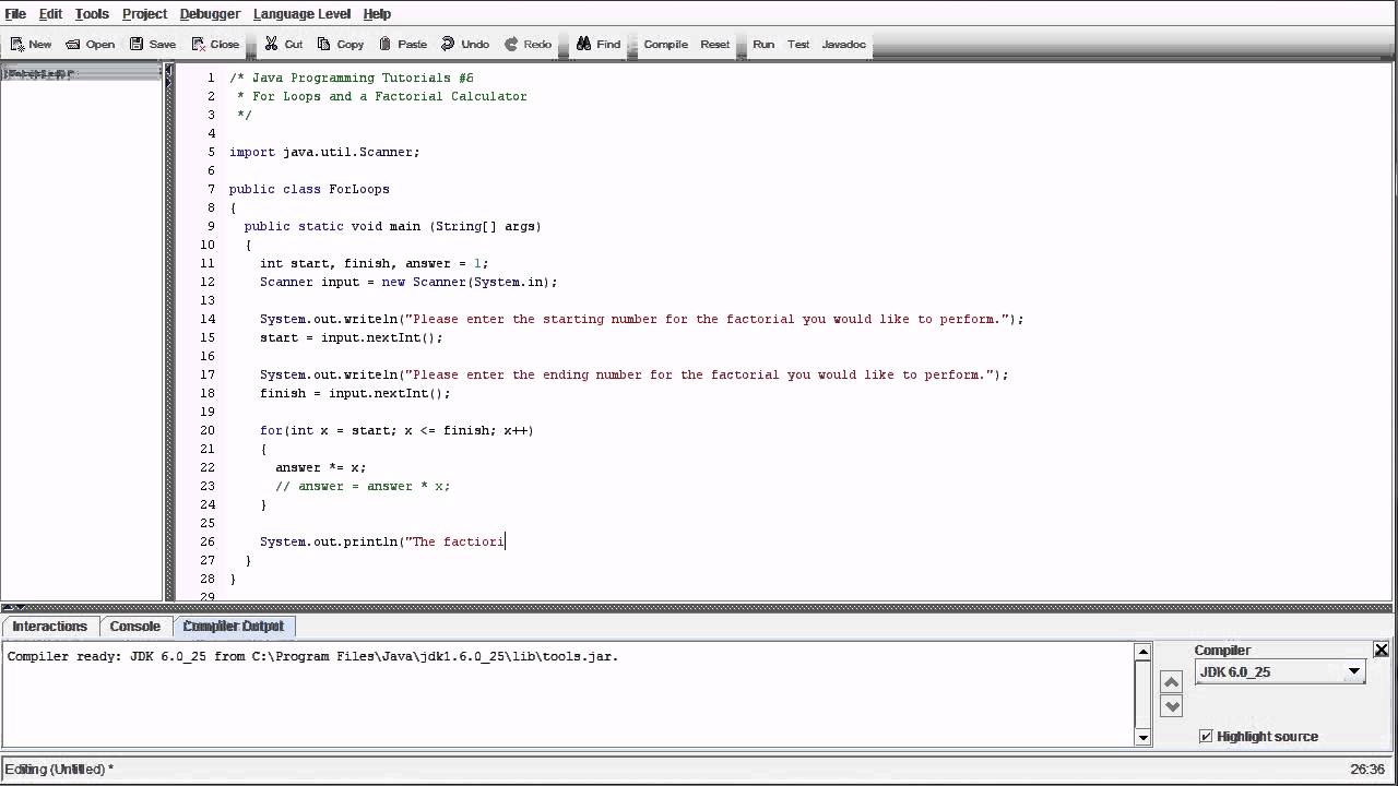 Java Programming Beginners Tutorial #6 - For Loops