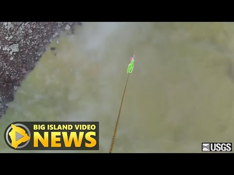 Drone's View Of Kilauea Crater Lake Sampling Released (Nov. 7, 2019)