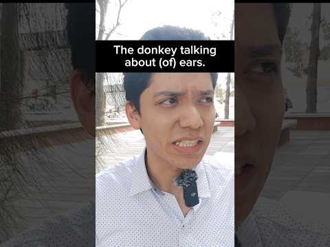 El burro hablando de orejas #ingles #inglés #inglesfacil #inglesrapido #tecnicasdeestudio #ielts