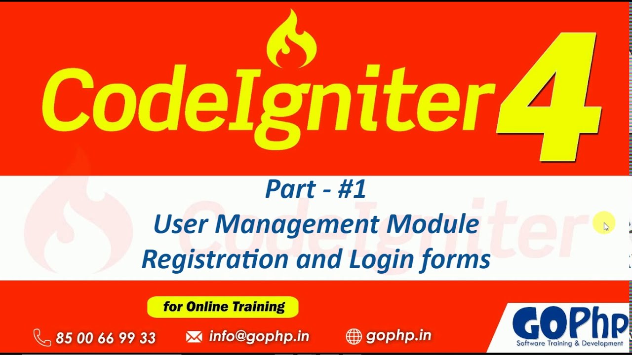#30 Create Register and Login forms | CodeIgniter 4 Tutorials