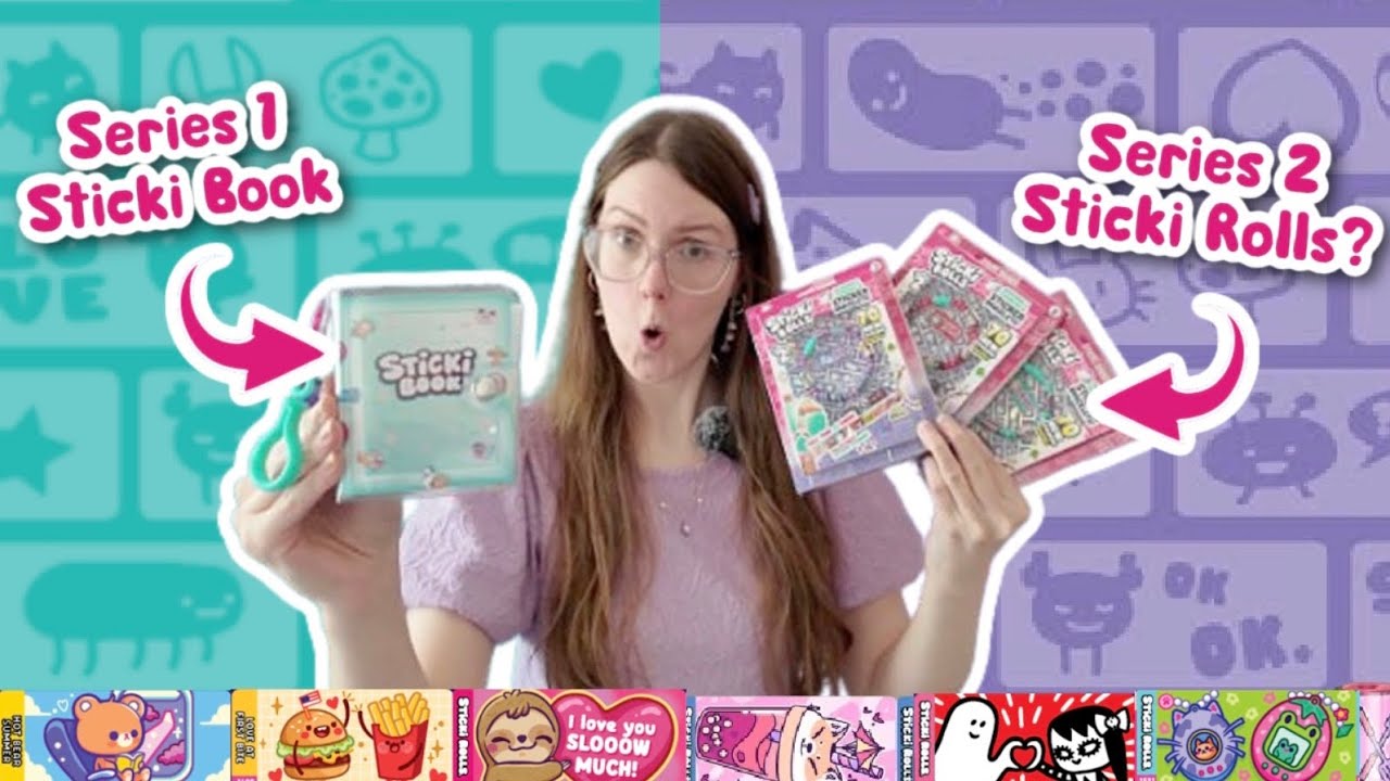 Sticking Series 2 Sticki Rolls in a Series 1 Sticki Book!