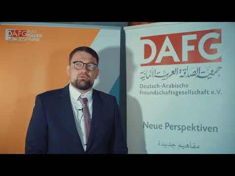 Jonas Szalanczi at the 6th German-Arab Gulf Dialogue in Berlin 1/2