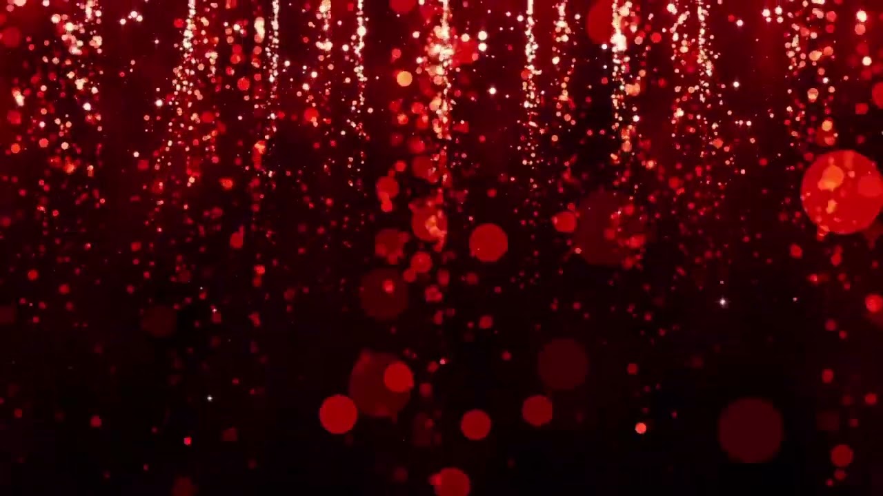 Red Sparkling Showers | Background | Screensaver