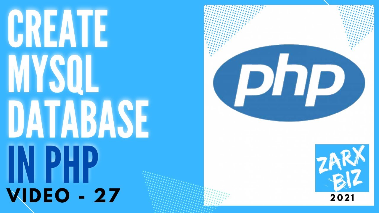 #27 How to create  MySQL Database for PHP | PHP Tutorial | Learn PHP Programming | PHP Lesson