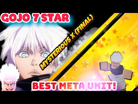 GOJO 7 STAR (Mysterious X Final) SHOWCASE! BEST META UNIT! (all star tower defense)