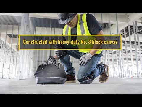 Tool Bag, Black Canvas, 12-Inch - 510212BLK | Klein Tools - For ...