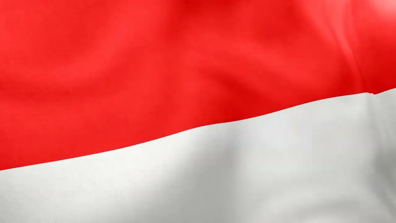 INDONESIA BALI - Waving Flag Loop 4K