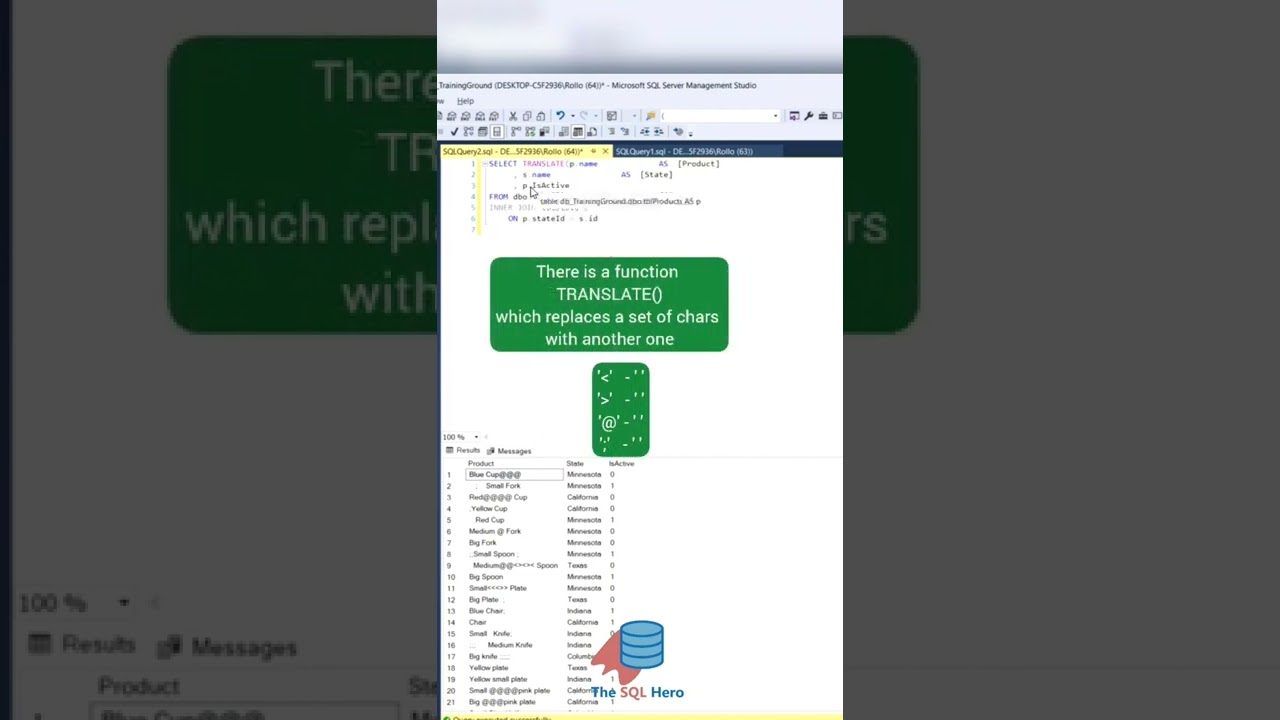 Still using REPLACE()? #SQL #sqlserver #database #dba  #dataengineering #dataanalytics #datascience