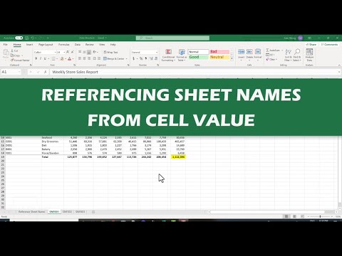 Referencing Sheet Names from Cell Value