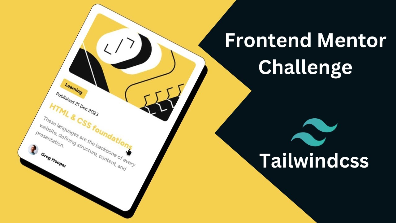 Blog Preview Card | Frontend mentor Challenge | using tailwindcss [ambient music]