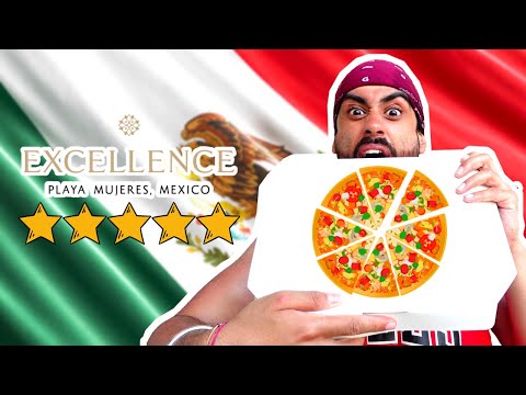 PIZZA REVIEW at the HIGHEST RATED hotel in CANCUN (Excellence Playa Mujeres)