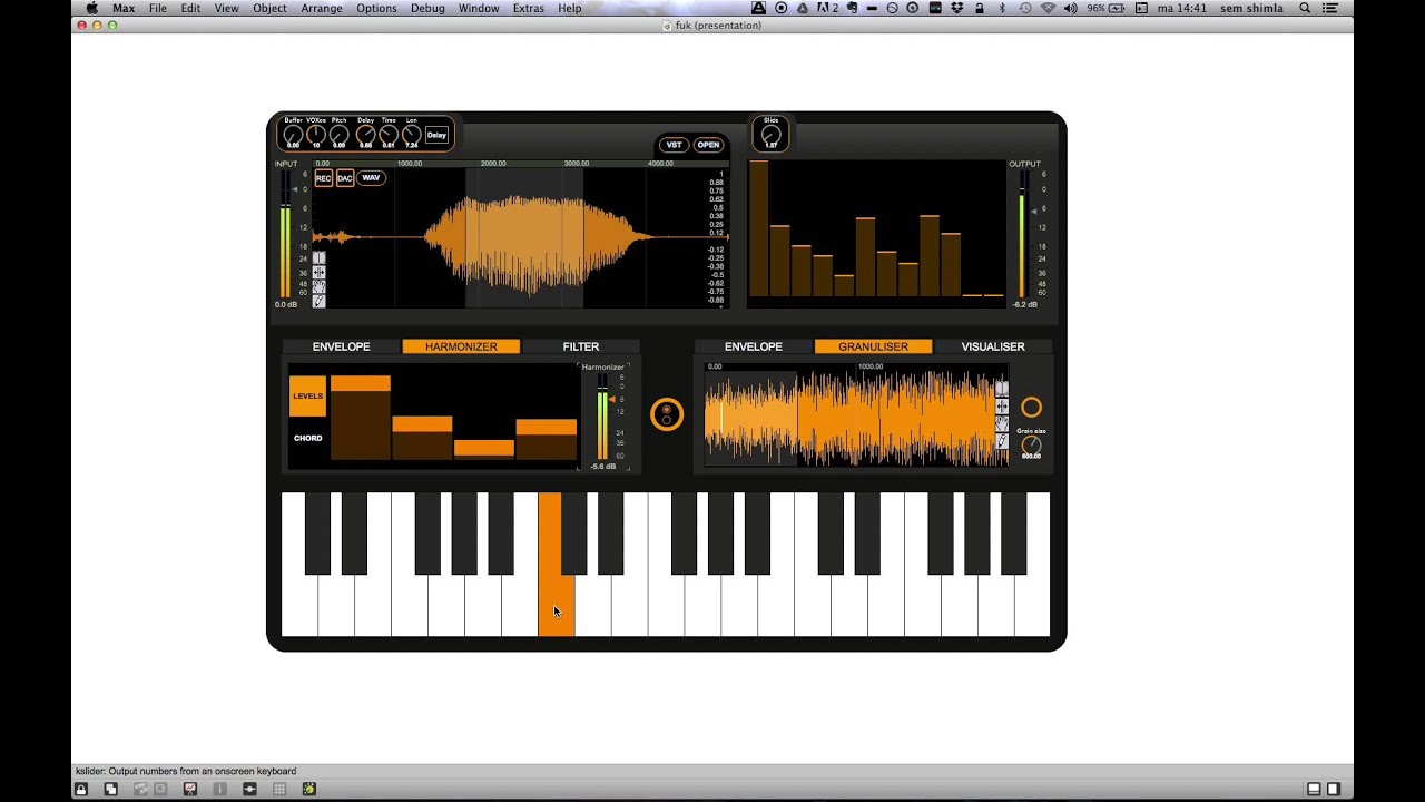 sample based granular synth in Max MSP