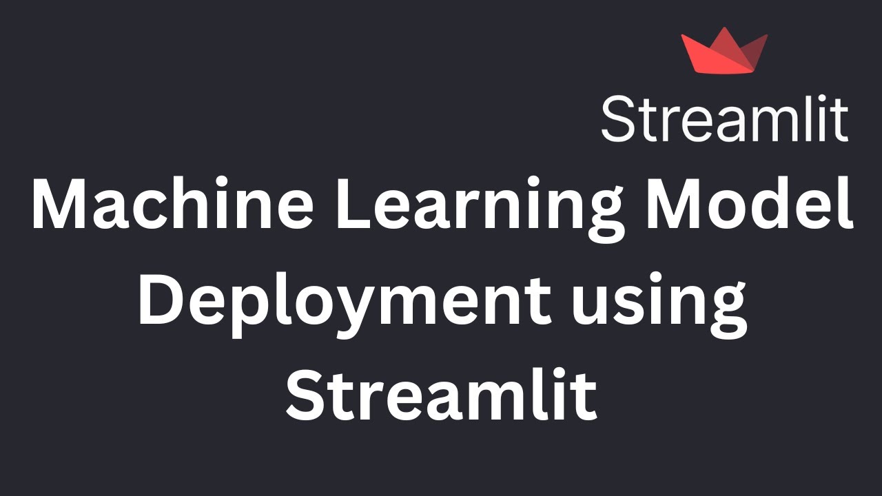 Machine Learning Model Deployment using Streamlit | Python | Streamlit