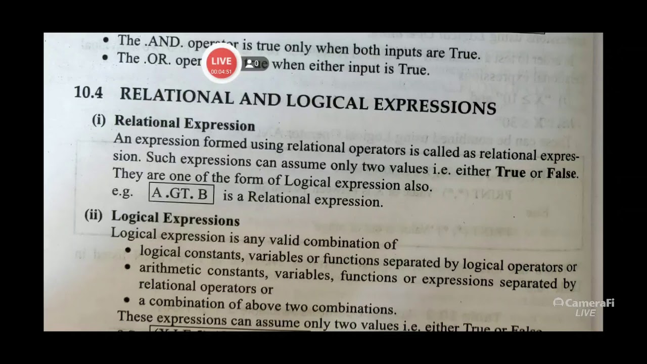 PHYSICS's Fortran - relational operations