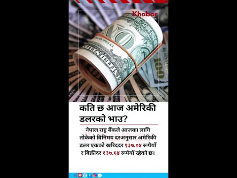 Nepal Rastra Bank updates US Dollar currency exchange rates for Today