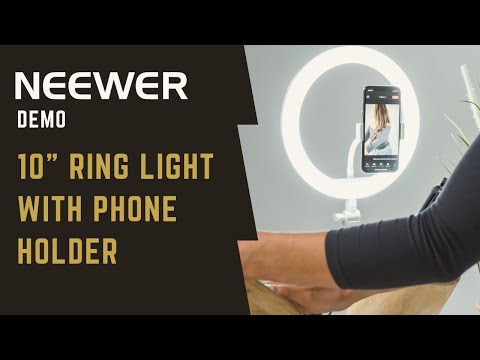 Neewer Demo | 10" LED Ring Light with Phone Holder