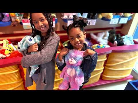 Our first Trip to Build-a-Bear (Moments with Marli and Mia)