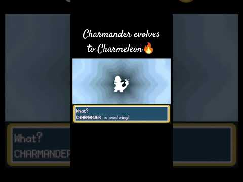 Charmander evolves to Charmeleon in Pokemon Fire Red #firered #pokemon #gameboyadvanced #gba