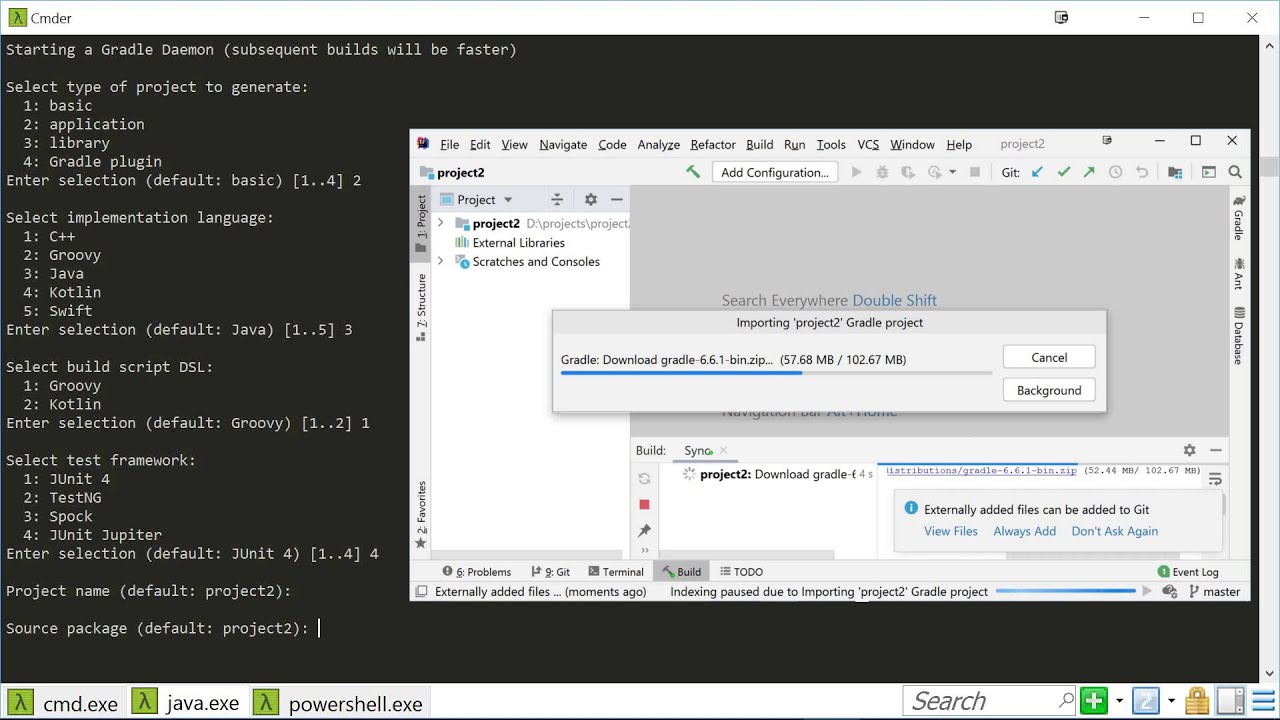 Start a new Java application the right way with Gradle, git, and IDEA
