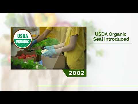 Example of a custom timeline video for education: Farm to Table, History of Organic Food Movement