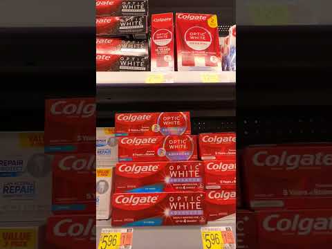 Colgate Optic White Toothpastes | Van Life USA Shopping | GH015870 | February 20, 2024 | Walmart