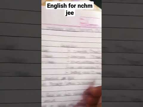 important topics of english for nchm jee exam|| subscribe for more #nchm #shorts #nta💫